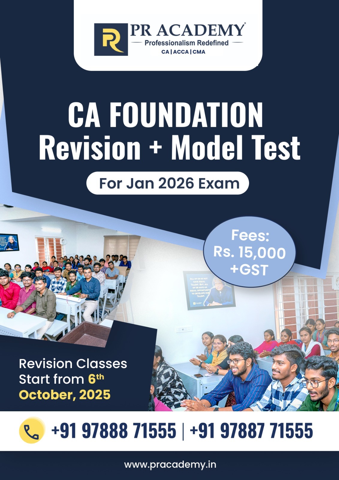 CA Institute in Coimbatore, CS, ACCA, CMA Coaching Center - PR Academy