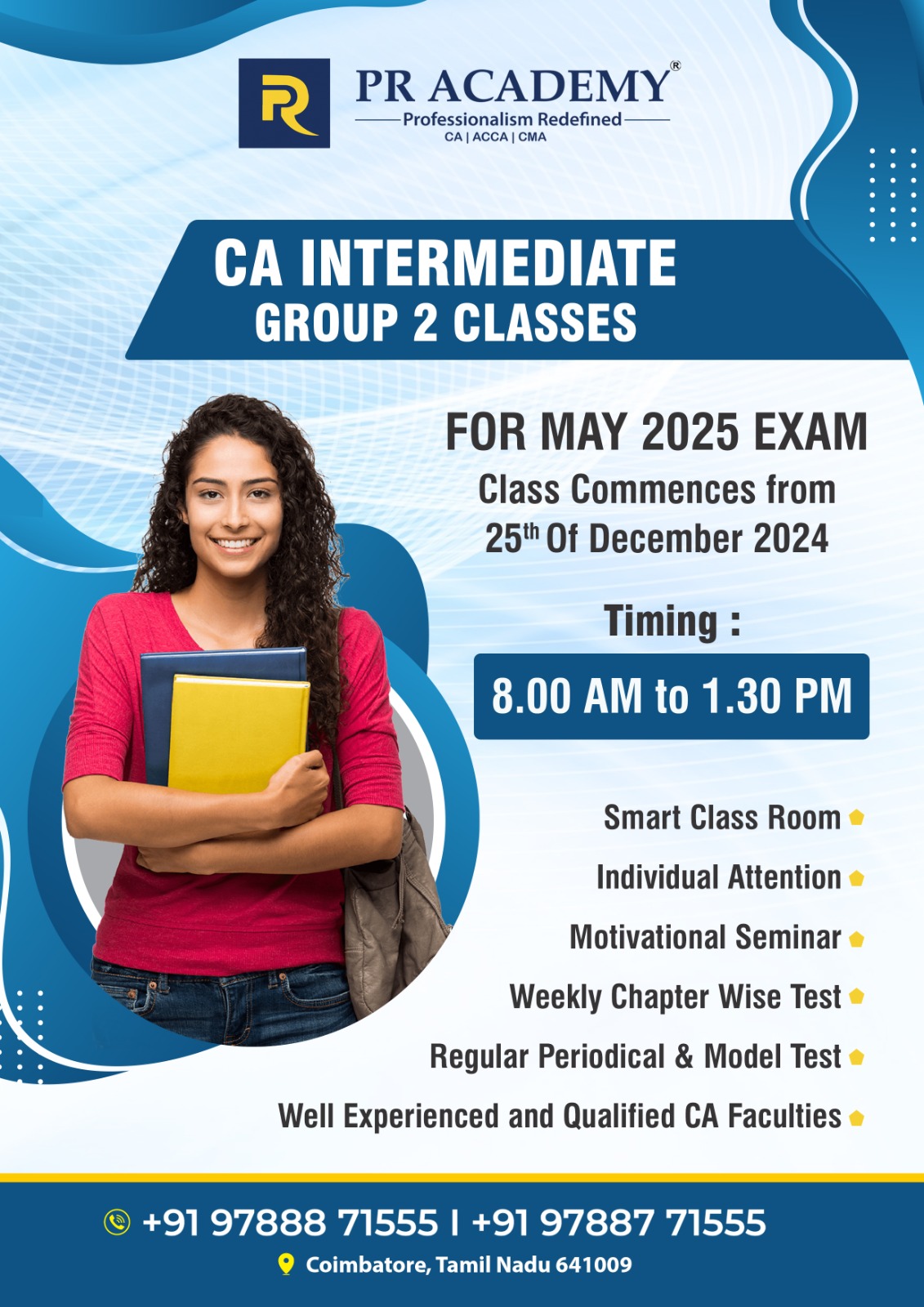 CA Intermediate Group2 Class for May 2025 Exam - PR Academy